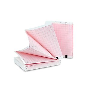 Zoll DM3, M-SERIES - 90MM x 90MM (200 Sheets) Red, OEM: 8000-80003, Z-FOLD (Pack of 10 Pads)