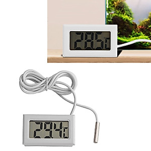 Refrigerator Fridge Thermometer, Mini LED Display Digital Temperature Meter Probe Sensor Digital LCD Thermometer