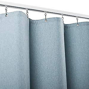EverTrack Room Divider Curtains - Curtains for Ceiling Mounted Curtain Track to Create a Private Space or Divide a Room - Handcrafted in The USA - Icefall Blue, 120 W x 96 H