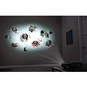 AtmosFearFx Halloween DVD with 48" x 72" White Reaper Brothers Rear Projection Screen (Zombie Invasion DVD)