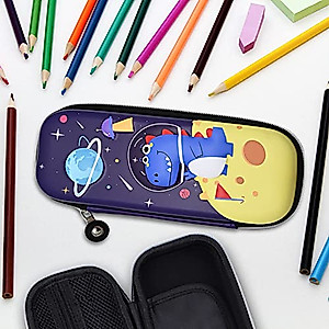 Pencil Case for Kids Boys, 3D Space Dinosaur Large Capacity Pencil Box with Compartments, Multifunction Zipper Storage Pencil Bag for Girls Students Teen School Supply