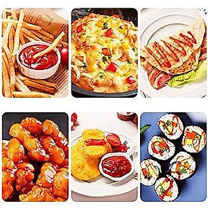 WXOIEOD 4 Pieces Mini Ketchup Bottle for Bento Box Accessories, 25ml Condiment Squeeze Bottles Empty Plastic Salad Dressing Container Tomato Ketchup Condiments Squirt Squeezable Jar for Sauces Syrup