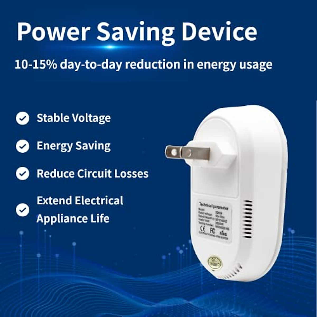 Pro Power Saver,Power Saver Electricity Saving Device Save Electricity,Electric Power Saver Device,Power Saver Energy Saver for Home Pro Fessional Electricity Saving Box Us Plug 90v-250v 30kw