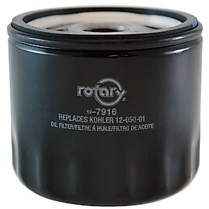 Rotary Oil Filter Replaces Kohler 12 050 01, 12-050-01, 1205001 and John Deere AM125424, GY20577