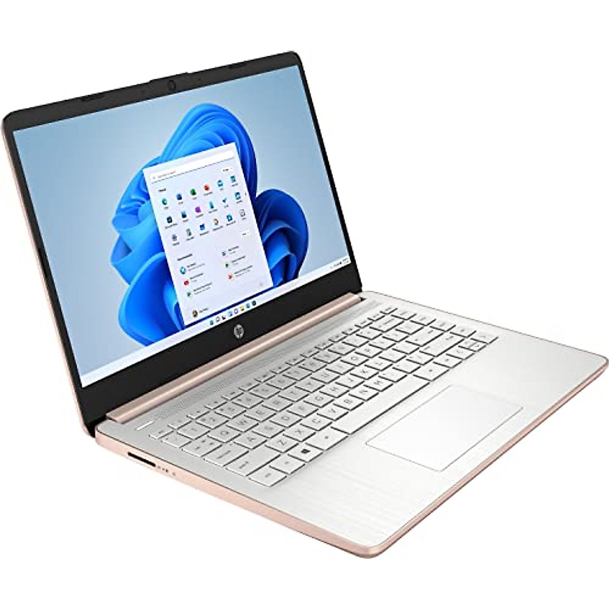 HP Stream 14in HD Display, Intel Celeron N4120 Dual-Core Processor 16GB DDR4 RAM 128GB Storage (64GB eMMC+64GB Card) HDMI WiFi Webcam Bluetooth 1-Year Microsoft 365 Win11 Rose Gold, W/GaLiMu