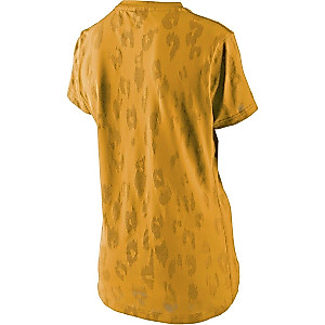 Troy Lee Designs Cycling MTB Bicycle Mountain Bike Jersey Shirt for Women, Lilium SS Jacquard (Honey, Medium)