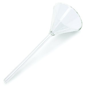 Corning 6160-75 Pyrex Angled Flute Funnel with Long Stem, 75 mm (Pack of 1)