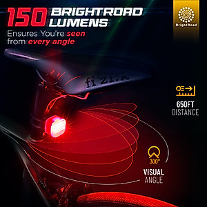 Upgraded Front 8000 Lumens LED Bike Light with Remote Control for Night Riding, Bicycle Lights Front and Rear, CREE USB Rechargeable Bike Lights Front and Back, 85° Wide Beam Bike Headlight