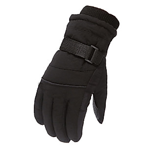 Aniywn Kid's Windproof Waterproof Snow Ski Gloves Children's Winter Warm Thermal Snowboard Gloves for Boys Girls 4-7 Years