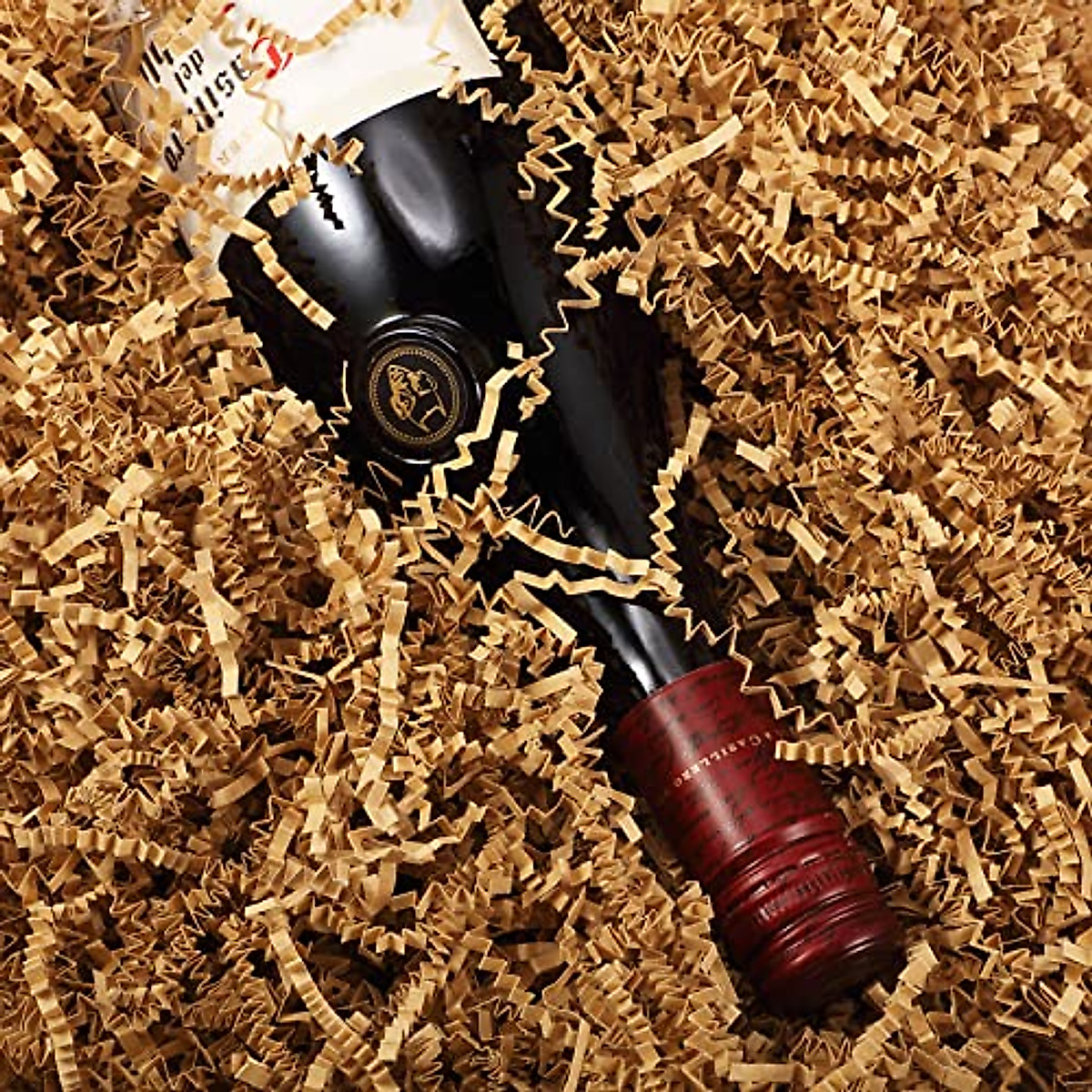 Crinkle Cut Paper Shred Filler 5 LB Kraft Shredded Paper Crinkle Paper Basket Filler Gift Box Stuffing for Gift Wrapping and Basket Filling, Brown