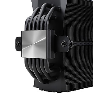 Thermalright U120EX REV.4 BLACK CPU Air Cooler, 6 Heat pipes, Dual 120mm TL-B12 EXTREM PWM Fan, Aluminium Heatsink Cover, AGHP Technology, for AMD AM4/Intel LGA 1150/1151/1155/1156/1200/2011/2066/1700