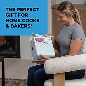 KPKitchen Pancake Batter Dispenser - Kitchen Must Have Tool for Perfect Pancakes, Cupcake, Waffle, Muffin Mix, Crepe & Cake - Easy Pour Baking Supplies for Griddle - Pancake Maker with Measuring Label