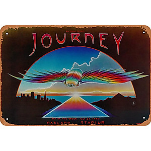 Muzuputs Journey Poster 12 X 8 Inches Vintage Retro Metal Tin Sign Art Decor