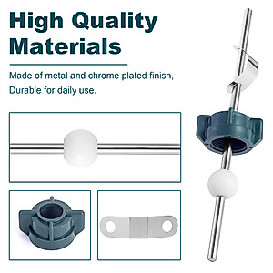 FullMayPro Lavatory Pop Up Center Piece Assembly,Pop Up Drain Repair Kit,Fits Most Popular Brands，Replacement for PS2673,PS469 and PSB327,Replacement Bathroom Sink Pivot Rod,18MM Ball, Chrome（1PC）