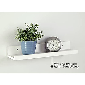 ClosetMaid 1657 Floating Wall Shelf, White, 19-Inch