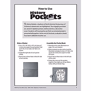 History Pockets: Explorers of North America, Grades 4-6+