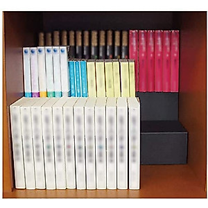 Kobe Cardboard Co., Ltd Bookshelf Innovation Made in Japan, Manga organizing kit (2Levels, Black)