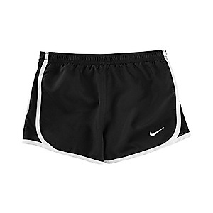 Nike Baby Girl's Tempo Short (Toddler) Black/White 2 Toddler