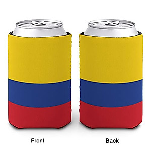 2 PCS Colorful Colombian Flag Can Cooler Party Gift Beer Drink Coolers Coolies