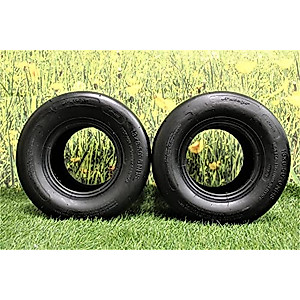 Set of Two 13X6.50-6 4 Ply Turf Tires for Lawn & Garden Mower 13X6.5-6