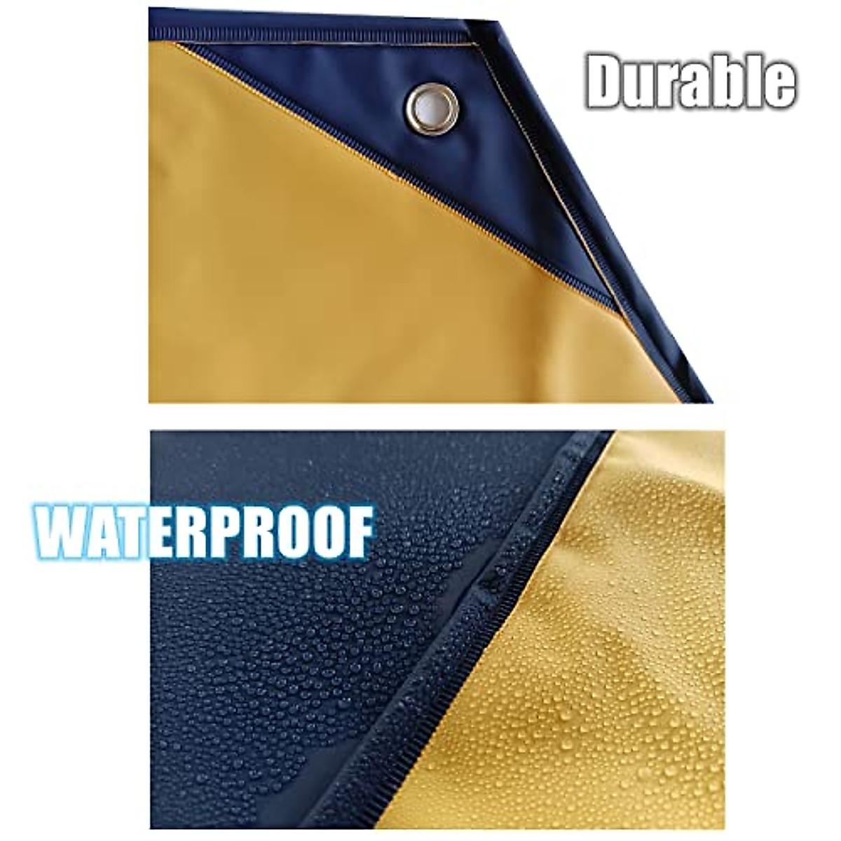 Rubber Aprons Waterproof with Pockets for Dishwashing, Dishwasher Apron Waterproof for Restaurant, 47 Inch Adjustable Neck Strap Butcher Apron for Men Water Proof, Heavy Duty Rubber Apron for Chemical