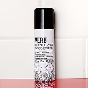 VERB Ghost Dry Oil Disco Edition – Vegan Weightless Hair Oil – Conditioning Hair Treatment Oil Protects and Detangles – Dry Hair Finishing Oil – Lightweight Hair Oil Adds Shine, 1.3 fl oz
