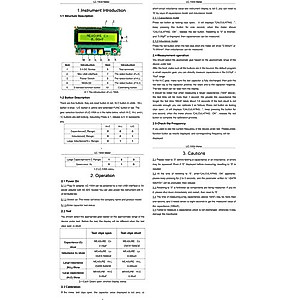 High Precision Inductance Meter Inductance Capacitance L/C Meter Digital Capacitor Meter LCD Capacitance Meter Tester Mini USB Interface with USB Data Cable