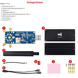 5G DONGLE Module with Quad Antennas USB3.1 Port Aluminum Alloy Heatsink M.2 Key B Interface @XYGStudy (USB to M.2 B Key)