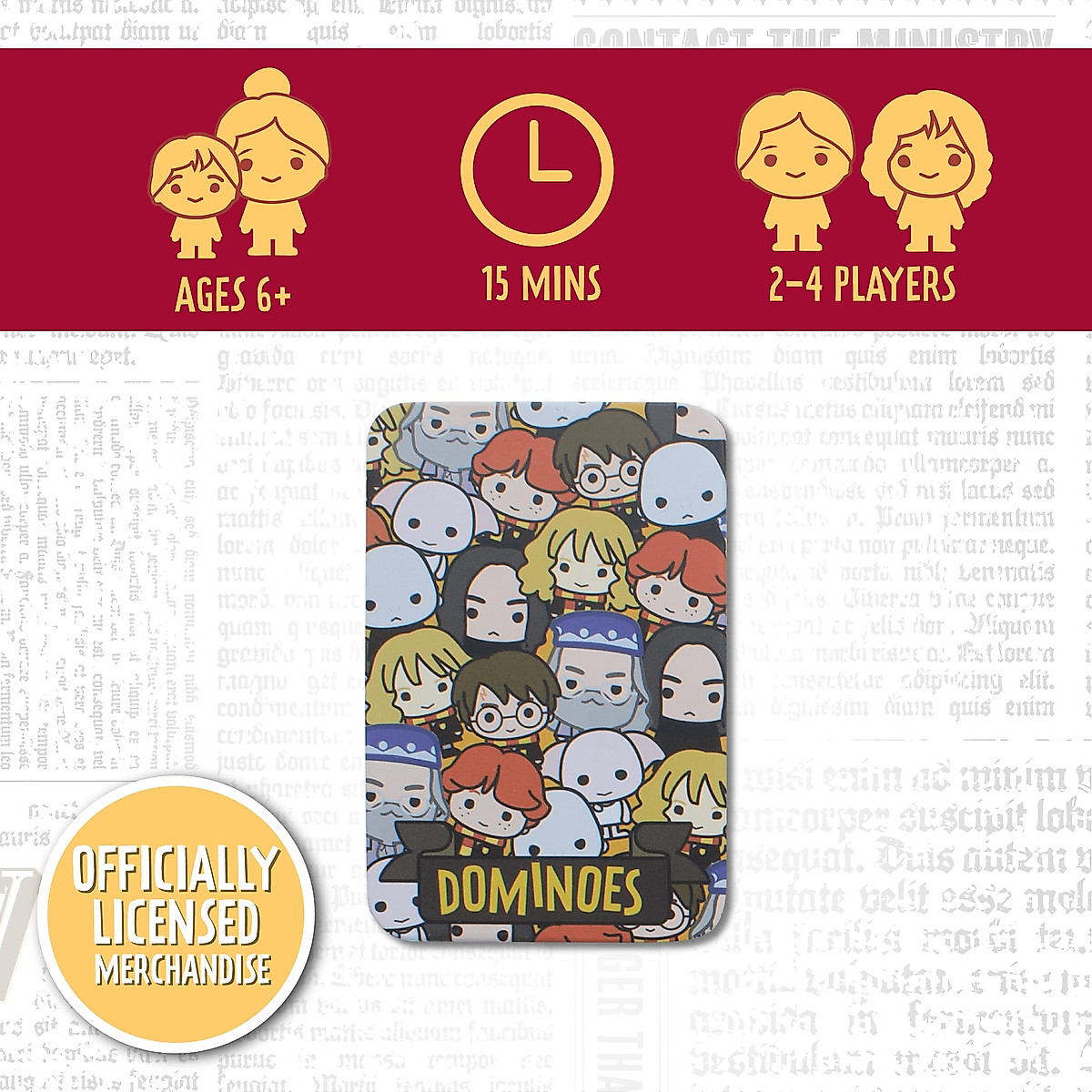 Paladone Harry Potter Chibi Dominoes in Collector Tin