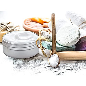 Silver 1 Ounce Aluminum Tin Jar Refillable Containers 30ml Aluminum Screw Lid Round Tin Container Bottle for Cosmetic,Lip Balm, Cream, 30 Pcs