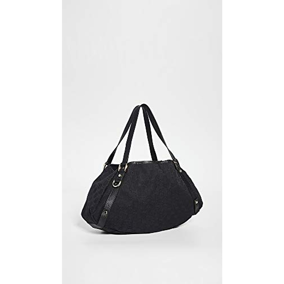 Gucci Women's Pre-Loved Abbey Tote Medium, Gg Canvas, Black, One Size