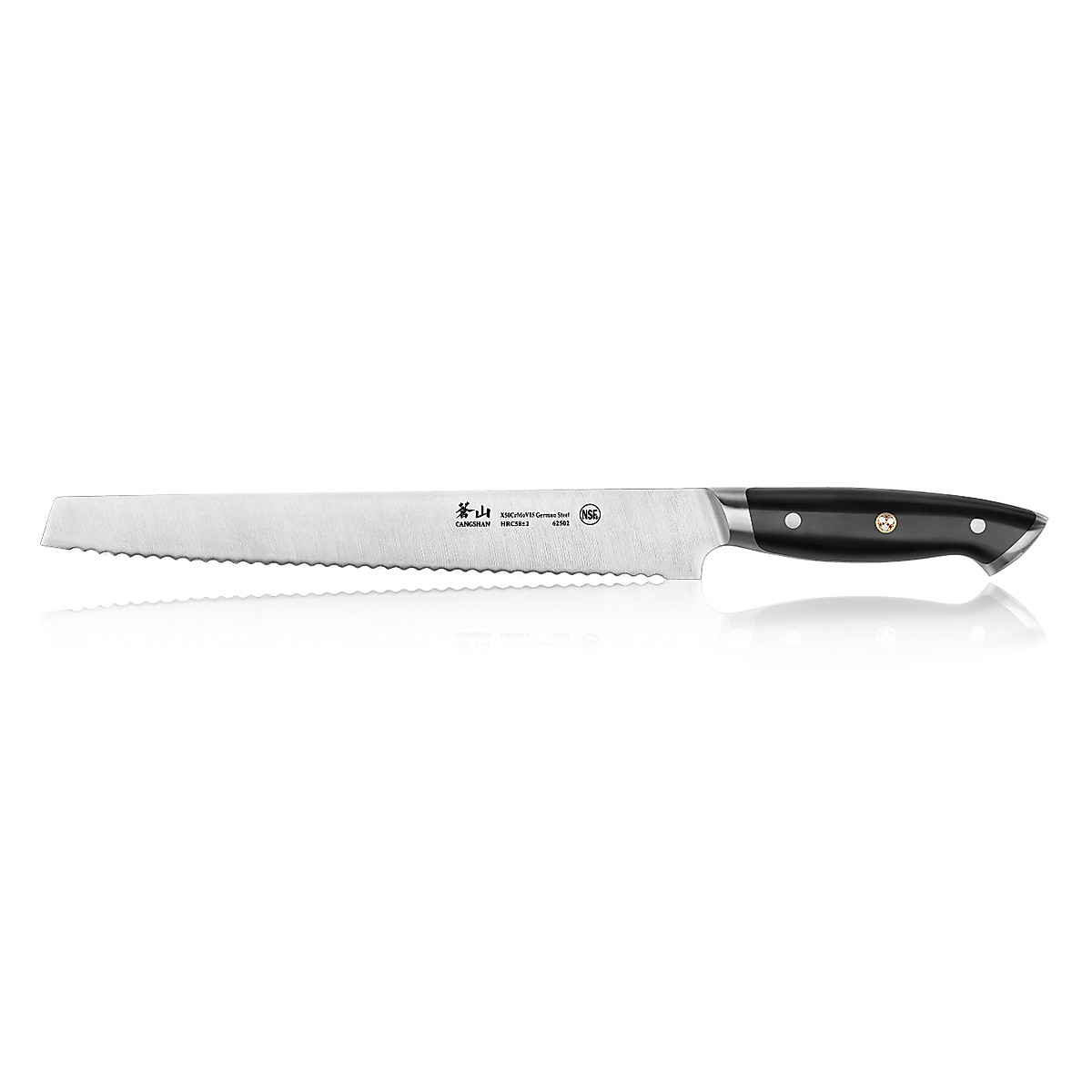 Cangshan Z Series 62502 German Steel Forged Bread Knife, 10.25-Inch