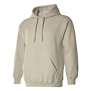 Gildan Men's Pouch Pocket Hooded Sweatshirt, Sand, S