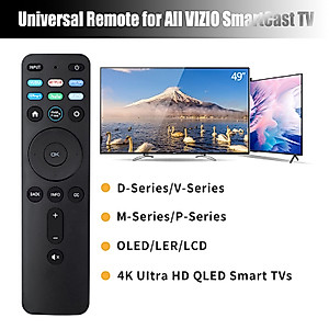 New Replacement IR Remote XRT260 for All VIZIO Smart TV Smartcast 4K P-Series V-Series D-Series M-Series XRT136 XRT140 Remote Replacement. (NO Voice 2Pack)