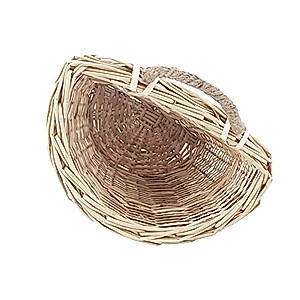 Woven Wicker Hanging Basket Door Hanging Basket Wall Decorations for Home Garden Farmhouse (original)