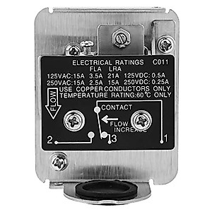 Flow Switch,Boxwizard Flow Switches 1/2 Water/Paddle Flow Switch Thread Connection Spdt Contacts Red(Partial Stainless Steel Type) Water Flow Switch