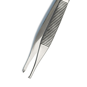 Graham-Field 2758 Grafco Adson Thumb Tissue Forceps, Stainless Steel, 1 x 2 Teeth, 4-3/4" Length