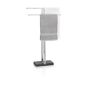 Blomus Floor Standing Towel Rack Stand, Polished Stainless Steel