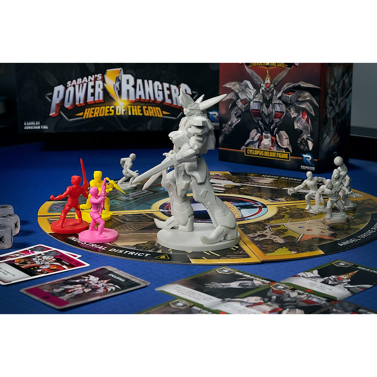 Renegade Game Studios Power Rangers: Heroes of The Grid Cyclopsis Deluxe Figure, Giant-Scale Miniature.