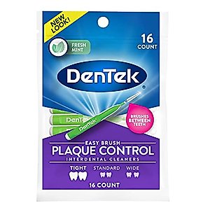 Dentek Easy Brush Fresh Mint Extra Tight Interdental Cleaners - 16 CT