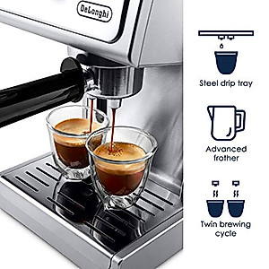 De'Longhi ECP3620 15 Bar Espresso Cappuccino Machine, Silver