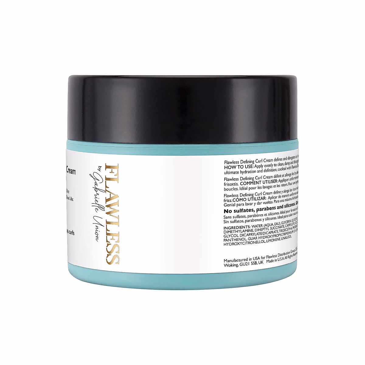 Flawless by Gabrielle Union - Defining Curl Hair Cream for Curly and Coily Hair, 8 OZ