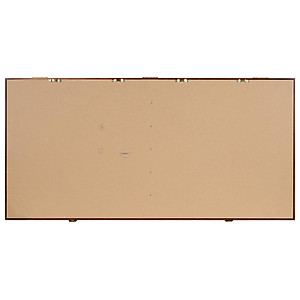 DisplayGifts Toy Minifigures Miniatures Display Case Frame Wall Cabinet Stand 200 Toys Dust Protection Mahogany Finish