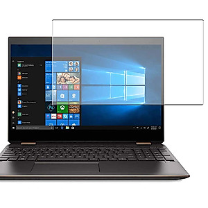 Puccy Anti Blue Light Tempered Glass Screen Protector Film , compatible with HP Spectre x360 15-df0000 / df0010tx / df0009tx / df0000nx / df0000tx / df0000no / df0002na / df0004na 15.6" （Active Area Cover Only） Protective Protectors Guard