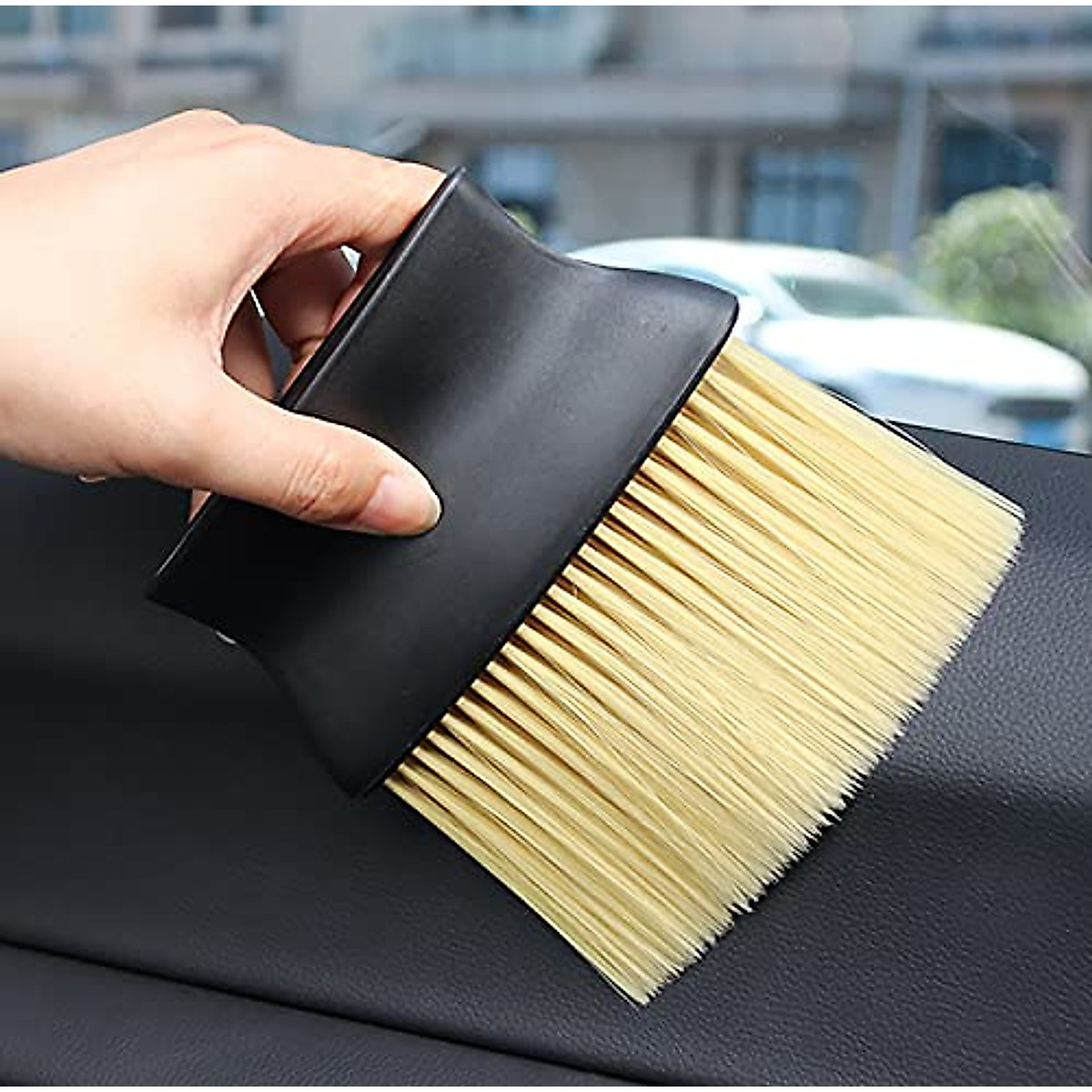 Auto Interior Dust Brush, Car Cleaning Brushes Duster, Soft Bristles Detailing Brush Dusting Tool for Automotive Dashboard Interior, Exterior, Skylight, Leather