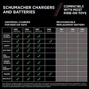 Schumacher Electric 12V Battery for Ride on Toys - TB4 12V 12 Amp Hours with Replaceable Fuse - Rechargeable 12V Ride On Replacement Battery for Peg Perego Vehicles - Safe & Easy to Use