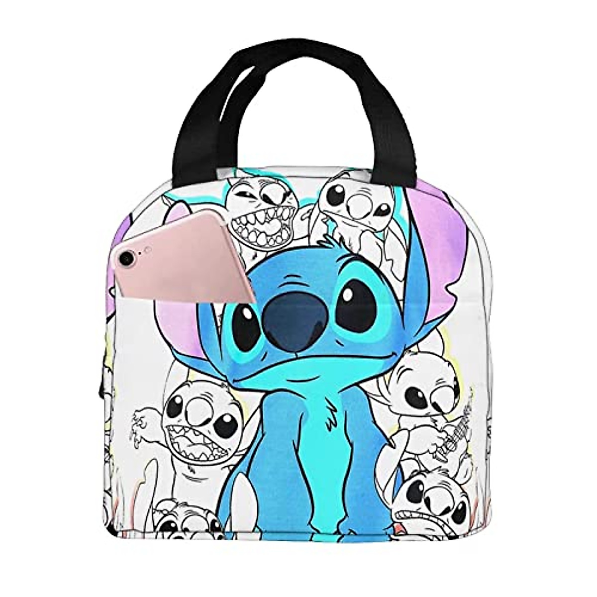 FANGAO Lunch Bag For Men Women Kids Insulated Leakproof Large Waterproof Reusable Lunchbox With Zipper Work Outdoor Travel Picnic,8.5x8x5 Inch