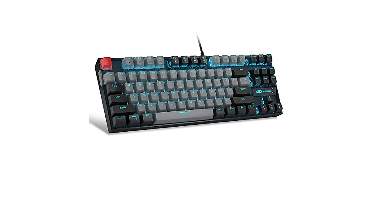 MageGee 75% Mechanical Gaming Keyboard with Blue Switches & LED Backlight