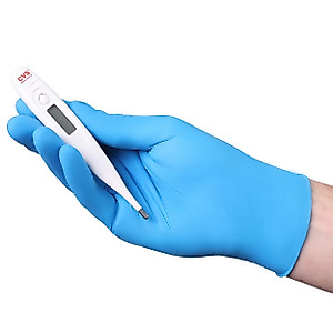 VGuard A11A11 Nitrile Gloves Disposable Gloves - 1 Box 100CT 3.5mil Small Blue Powder Free Nitrile Gloves Box