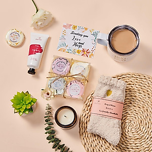 Care Package for Women Spa Gifts Baskets Christmas Gifts for Women Self Care for Best Friends Mom Grandma Wife Feel Better Gifts Thinking of You Stress Relief Get Well Soon Gift for Women Holiday Gift